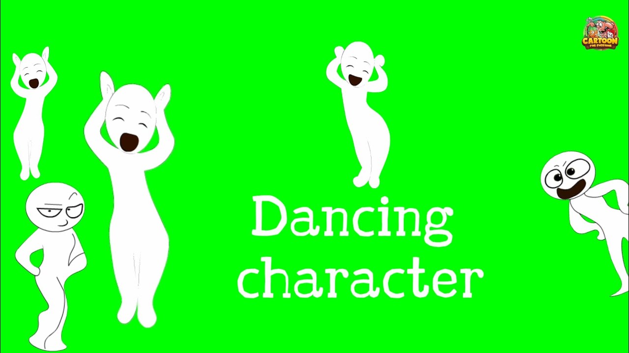 Green screen animated Dancing characters|Copyright free animated ...