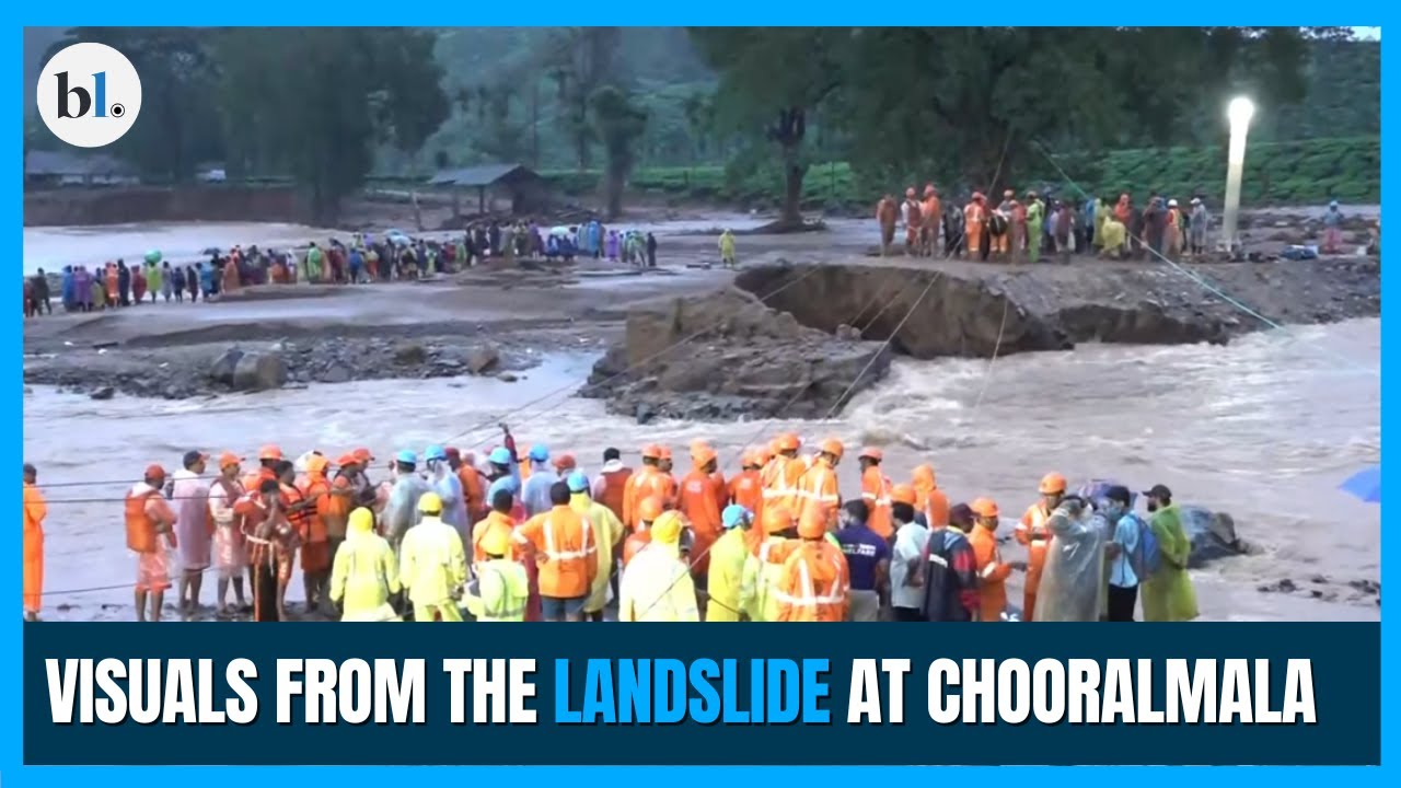 Visuals from the Landslide at Chooralmala - YouTube