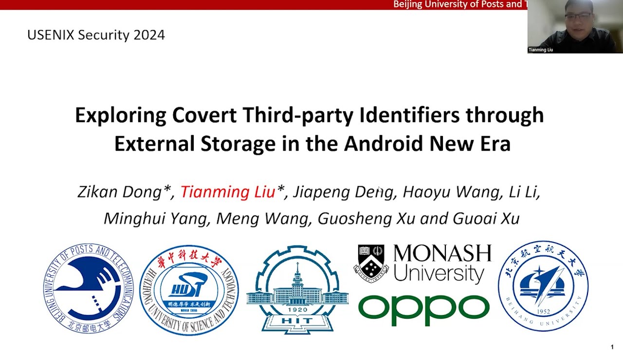 USENIX Security '24 - Exploring Covert Third-party Identifiers through External Storage in the ...