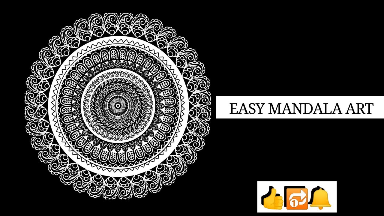Easy Mandala Art for beginners | Digital Mandala Art | New designs - YouTube