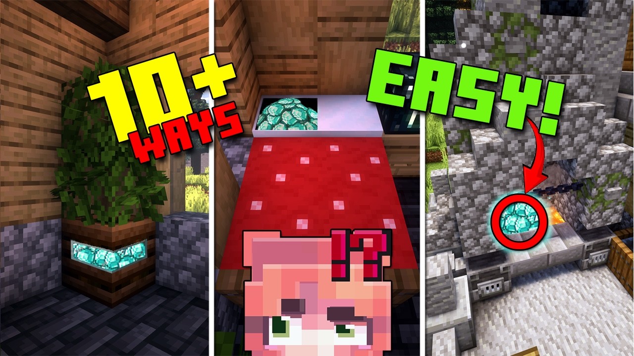 10+ EASY Ways to Hide Your Chest in Minecraft - YouTube