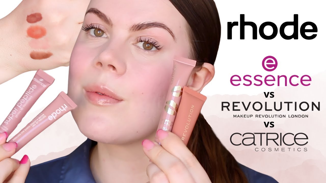 BEST Rhode "Toast" Peptide Lip Tint Dupe! Essence vs. Makeup Revolution ...