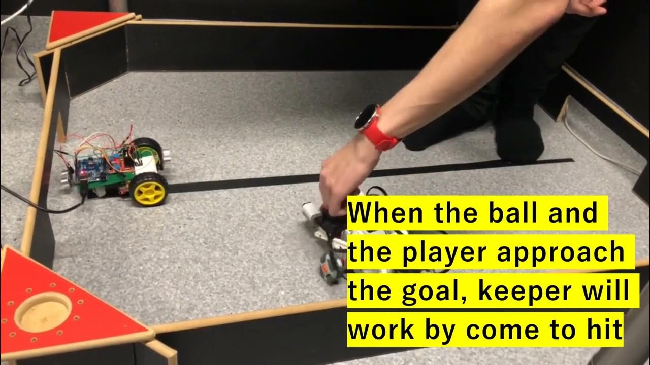 Autonomous soccer playing robot - YouTube