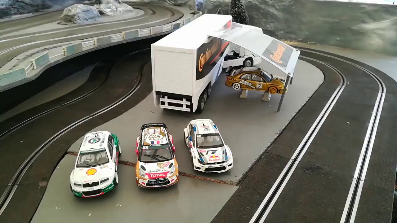 Slot car Rally Group B Audi Quattro - YouTube