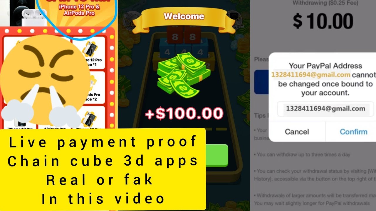 $300 payment proof of Chain Cube 3D Earnings apps | Earn Real Money In ...