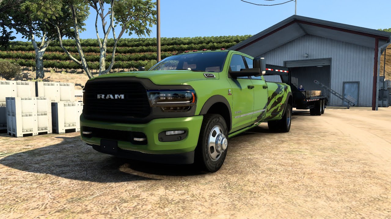 American Truck Simulator: HOT SHOT Trucking in Jon Ruda's 3500 RAM ...