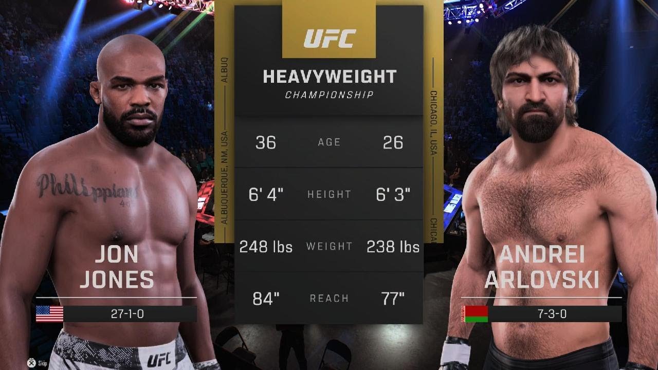 Jon Jones VS Prime - Andrei Arlovski | EA UFC 5 - YouTube