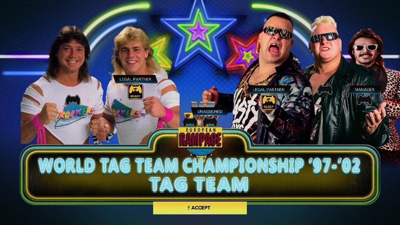 WWE 2K23_UK Rampage 91 WWF Tag Team Champions The Nasty Boys vs The ...