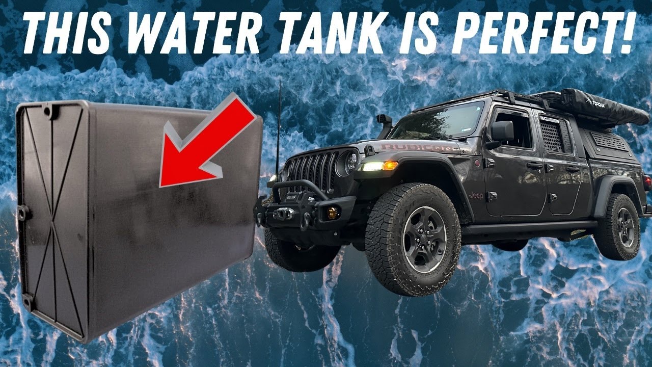 This overland water storage tank fit perfect in my Jeep Gladiator - YouTube