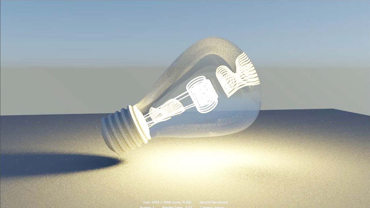 How to model a Bulb light in maya 2020 & illuminate with Vray and ...
