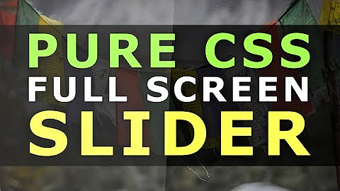 Pure Css Slider - YouTube