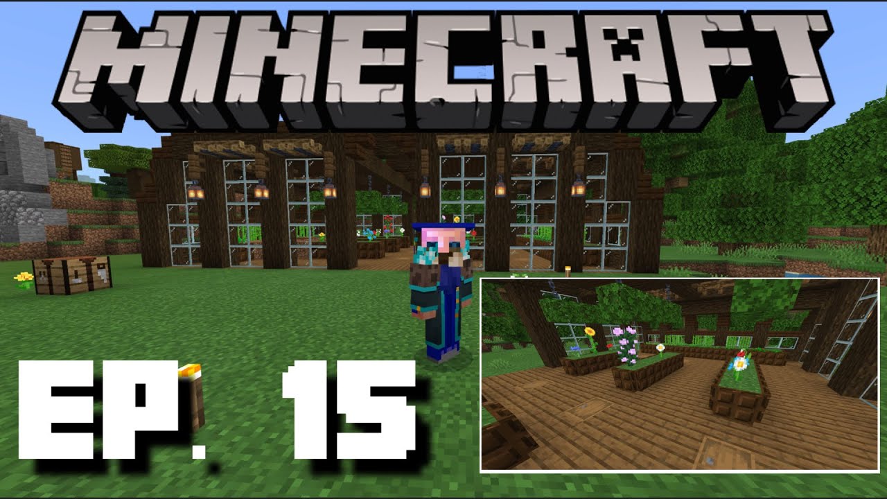 Minecraft PS5 Survival Ep. 15 - Finishing The Greenhouse Build - YouTube