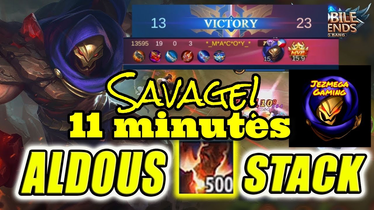 Aldous 500 stack 11 minutes - YouTube