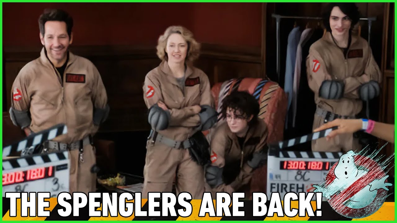 The Spengler family suit up in new Ghostbusters: Frozen Empire set ...