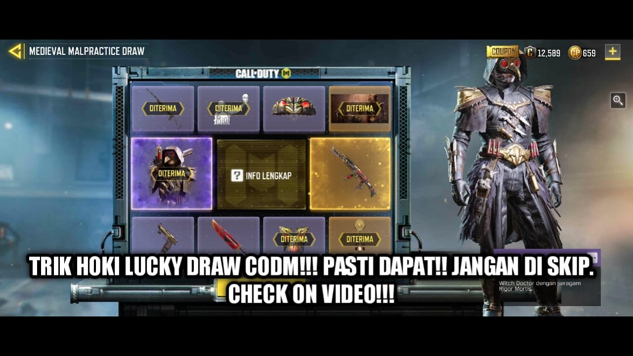 TRIK HOKI LUCKY DRAW CODM!!! PASTI DAPAT JANGAN DI SKIP. CHECK ON VIDEO ...