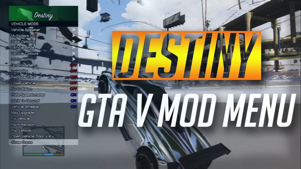 DESTINY V1.2 GTA V MOD MENU ★ BEST ONLINE FREE MOD MENU [1.27/1.28 ...