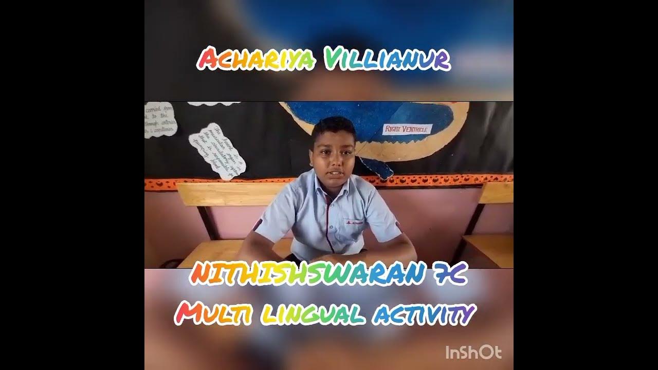 Raja Nithishswaran | GRADE 7C | MULTILINGUAL SPEAKING ACTIVITY ...