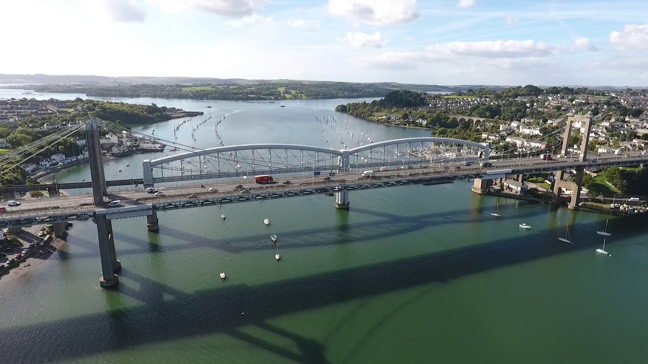 Tamar Bridge - Drone Footage - YouTube