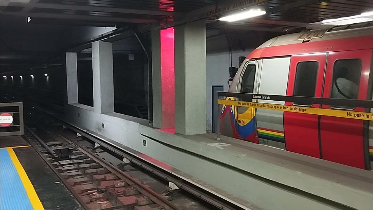 Metro De Caracas Linea 1 CAF S6 Entrando y Saliendo De Sabana Grande Con Dirección Palo Verde ...