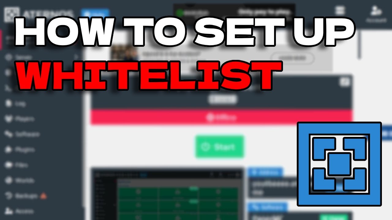 How to set up a WHITELIST on Aternos - YouTube