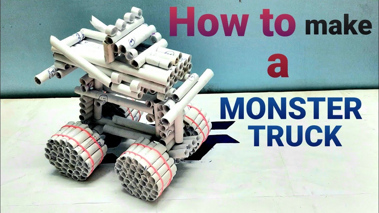 How to make a Monster Truck - Papercraft by Ryan - YouTube