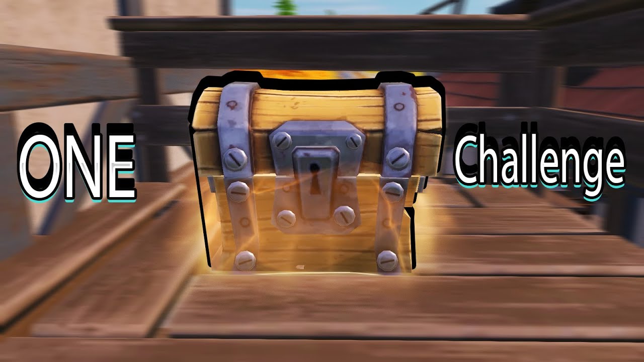 FORTNITE ONE CHEST CHALLENGE! How to do it WITHOUT HELP - YouTube