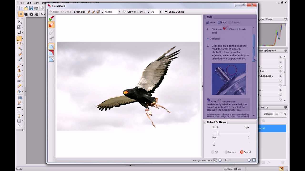 Serif PhotoPlus X6 Tutorial - Cutting Out Photos - YouTube