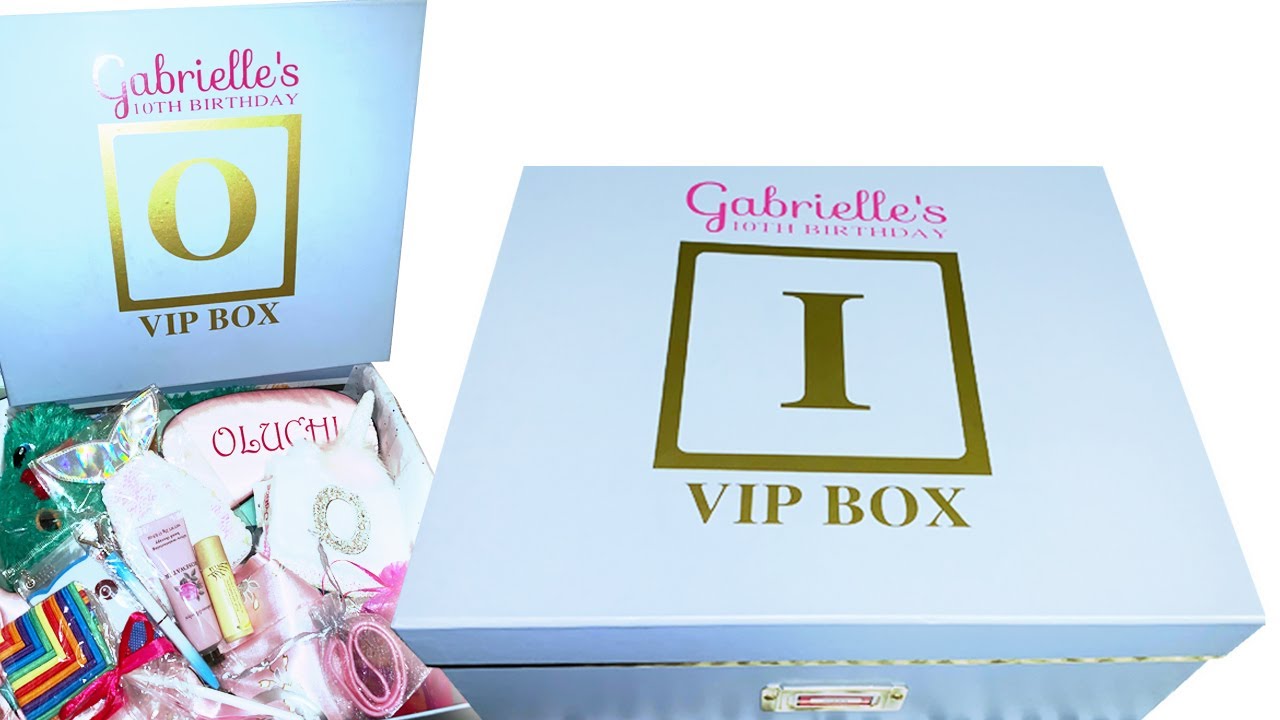 DIY PERSONALIZED GIFT BOXES - YouTube
