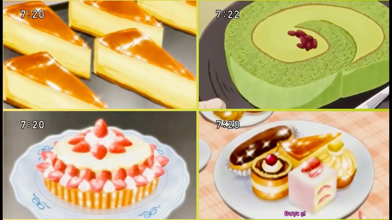[ramen_tv] Tổng hợp các loại bánh trong phim hoạt hình công chúa bánh ...