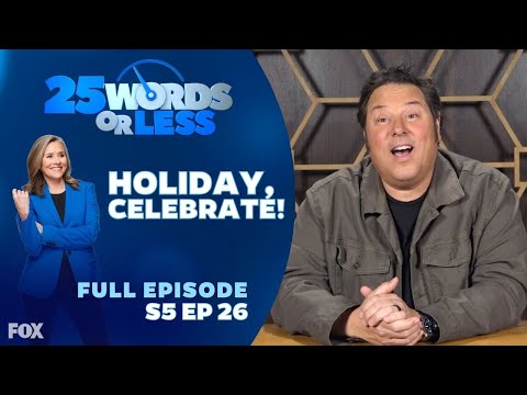 Ep 26. Holiday, Celebrate | 25 Words or Less Game Show Full Episode: Gabrielle Ruiz vs Greg Grunberg