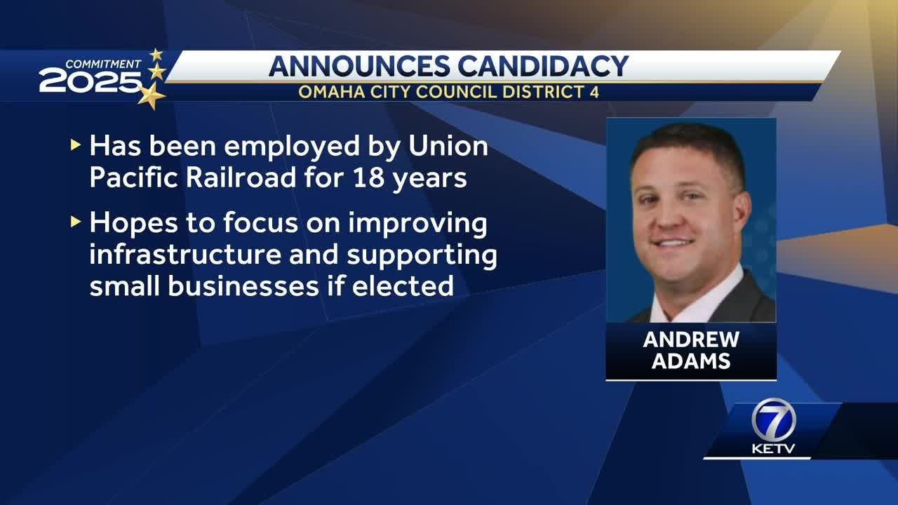 Andrew Adams announces candidacy for Omaha City Council - YouTube