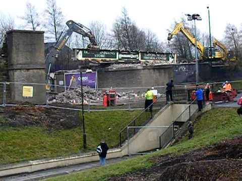 Mumps Bridge Demolition - YouTube