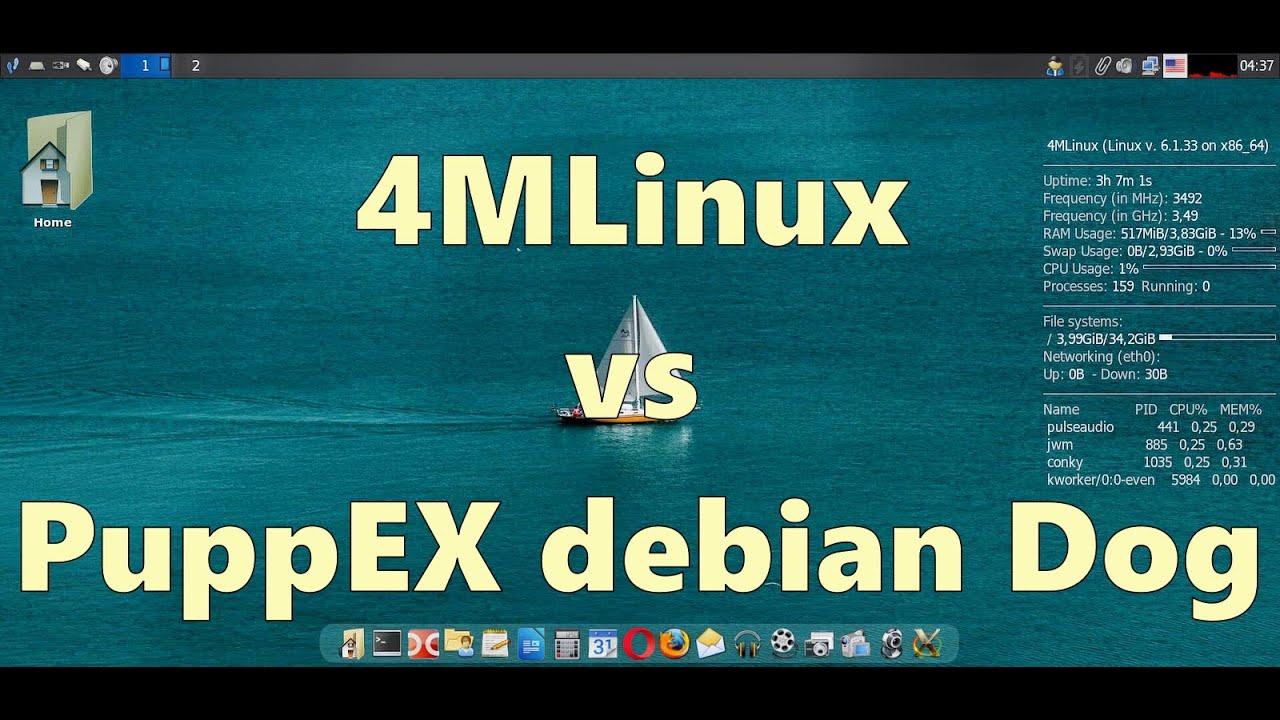 4MLinux JWM released vs Puppy Debian 12 Mini | Какая ОСь лучше для ...
