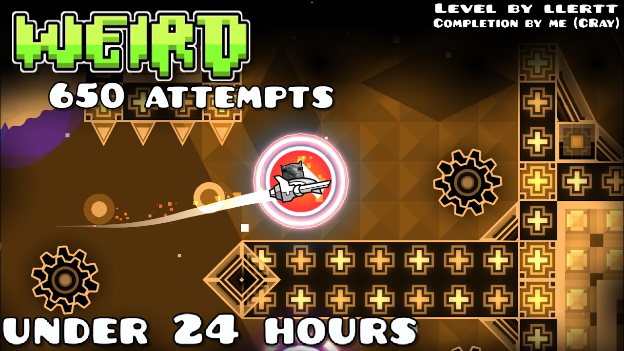 "WEIRD" by llertt | 650 attempts, Completed in Under 24 Hours - YouTube