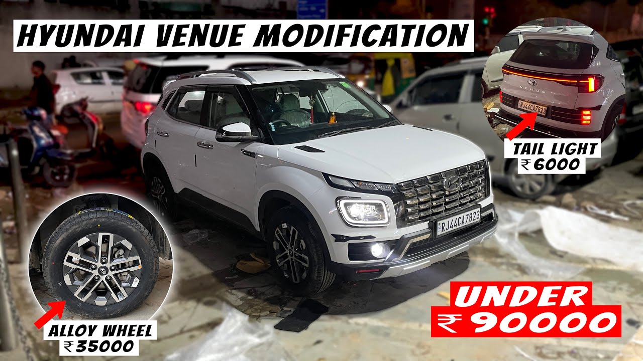 Alloy Wheel At Just ₹35000🔥Hyundai Venue Modification 2025 S to SX ...