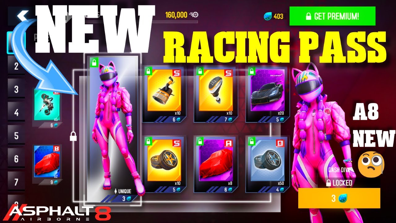 Asphalt 8 Airborne: NEW RACING PASS NEW DASH DEVA AVATAR First look and ...