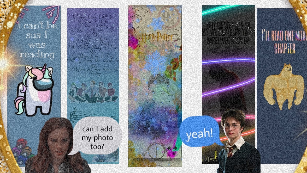 How to make(DIY) custom bookmarks with phone using your photos and ...