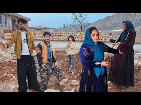 The joy of Touran as she begins to build her home, marking