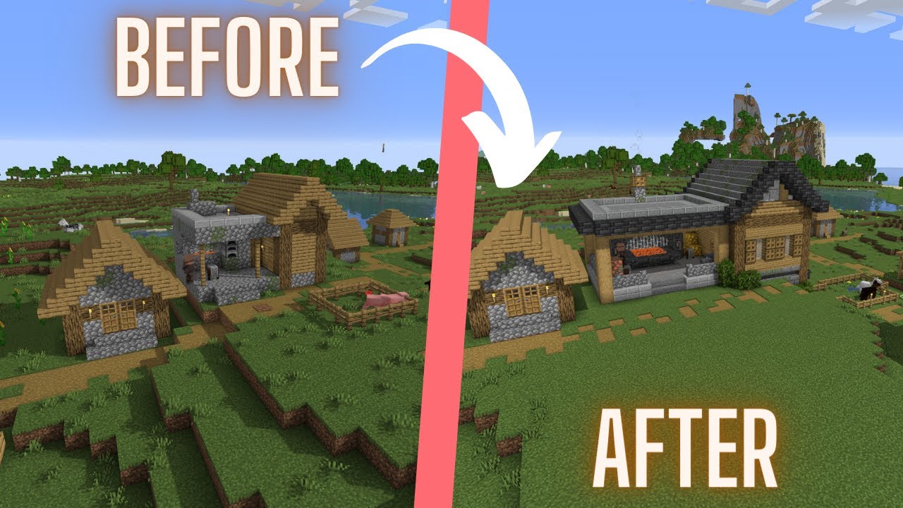 Blacksmith Remodel: Plains Village Edition - Minecraft 1.19 - YouTube
