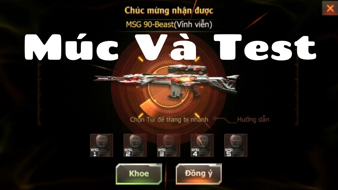 CF Mobile/CF Legends | Mua và test MSG 90 Beast - Crossfire Legends ...