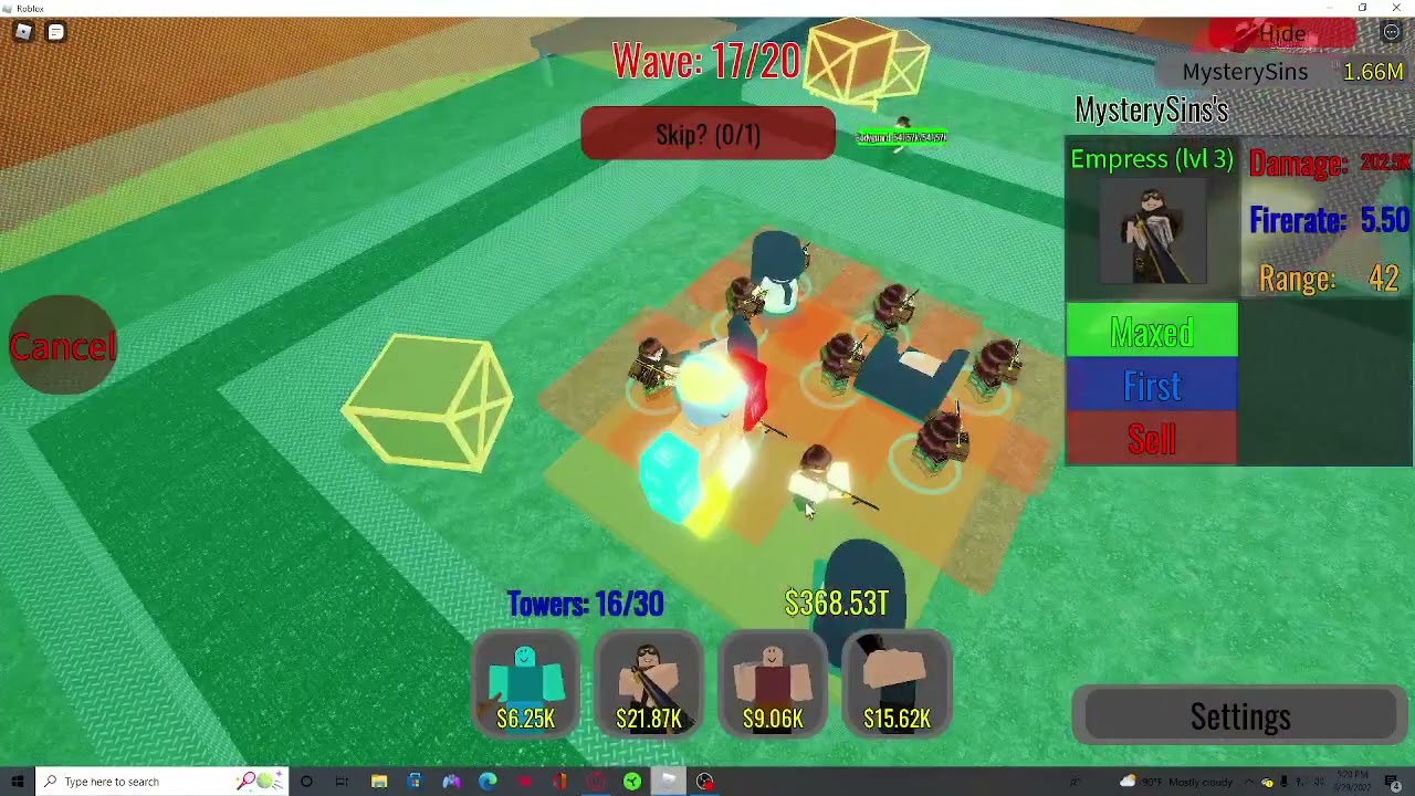 Adventure Tower Defense Empress and tech showcase on the new clockworks ...