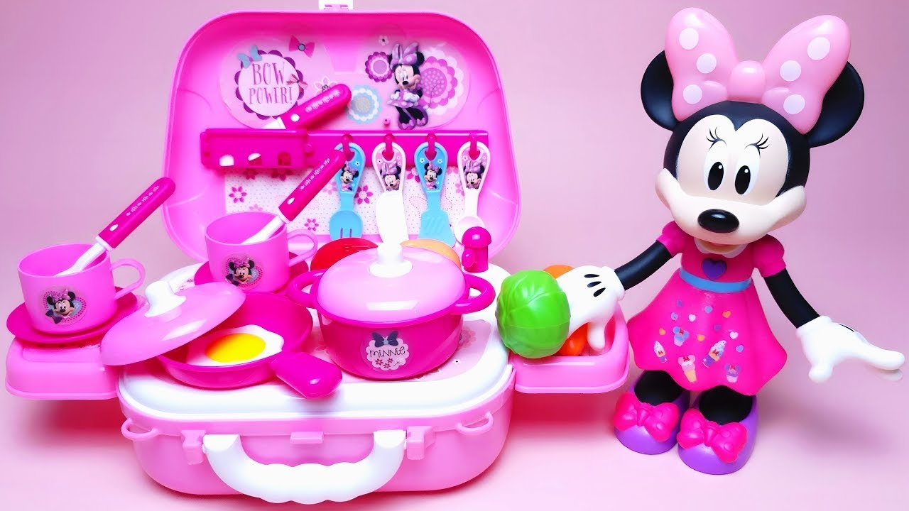 Disney Minnie Mouse Kitchen Set Satisfying with Unboxing Compilation ...