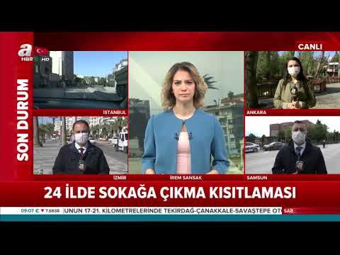 Sokağa Çıkma Kısıtlamasının İlk Gününde, Türkiye'de Durum Ne? / A Haber | A Haber