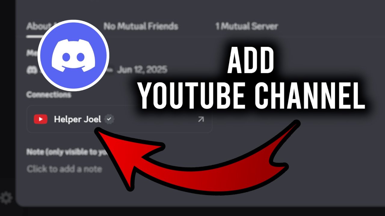 How to Link YouTube Channel to Discord Profile - YouTube