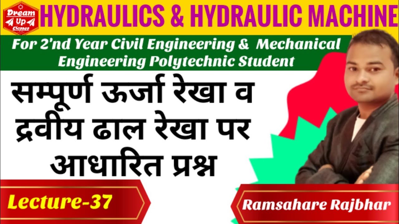 Total energy line and hydraulic Gradient Line problems।#Totalenergyline ...