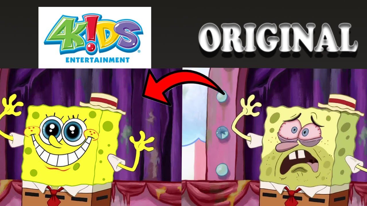 Funny 4KIDS Censorship in Spongebob №6 - YouTube
