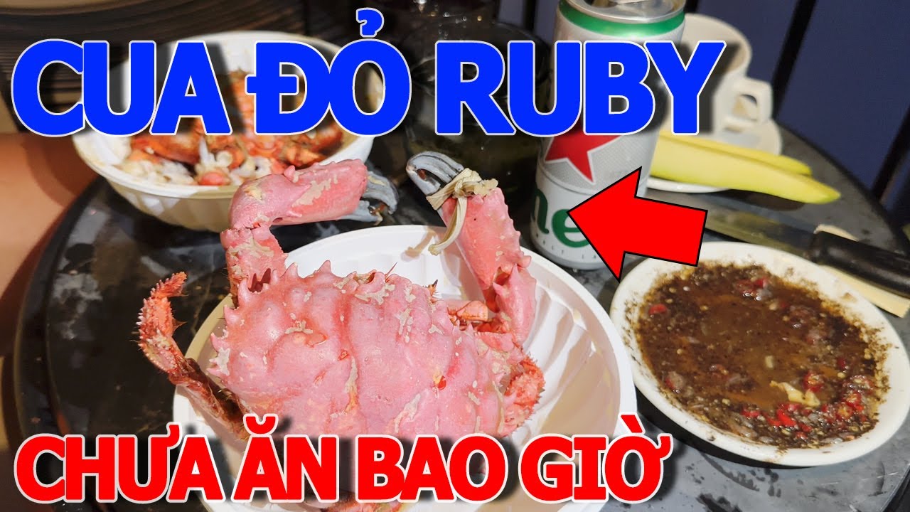 Lần đầu ăn thử CUA NỮ HOÀNG - CUA ĐỎ RUBY - CUA LÔNG giá tại vựa 280K - QUINTER CENTRAL NHA ...