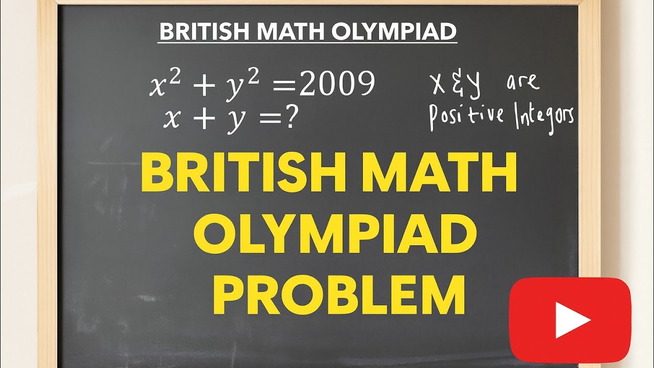 BRITISH OLYMPIAD MATHEMATICS | ALGEBRA - YouTube