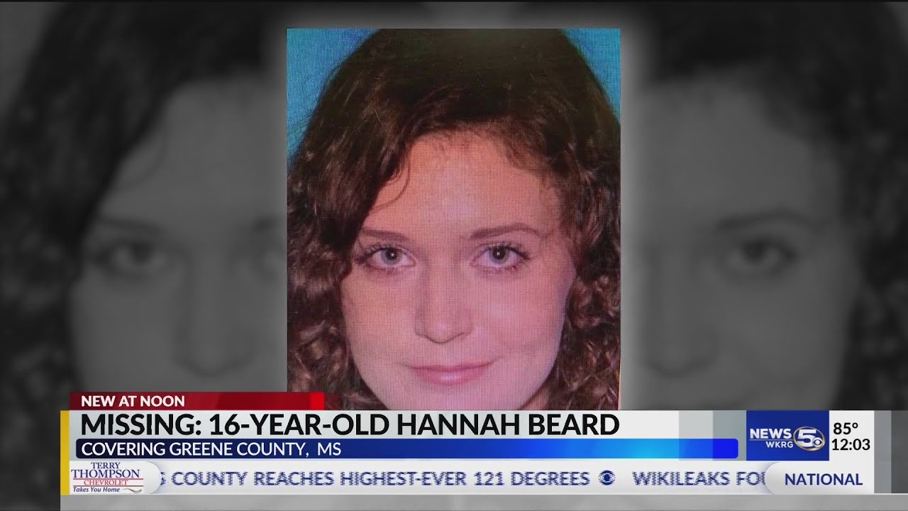 Missing: 16-year-old Hannah Beard - YouTube