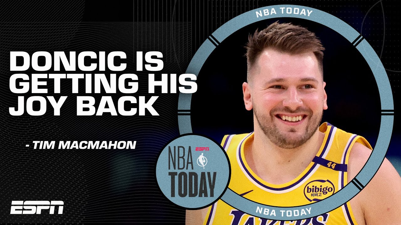 You can SEE THE JOY back in Luka Doncic! - Tim MacMahon on the Lakers ...
